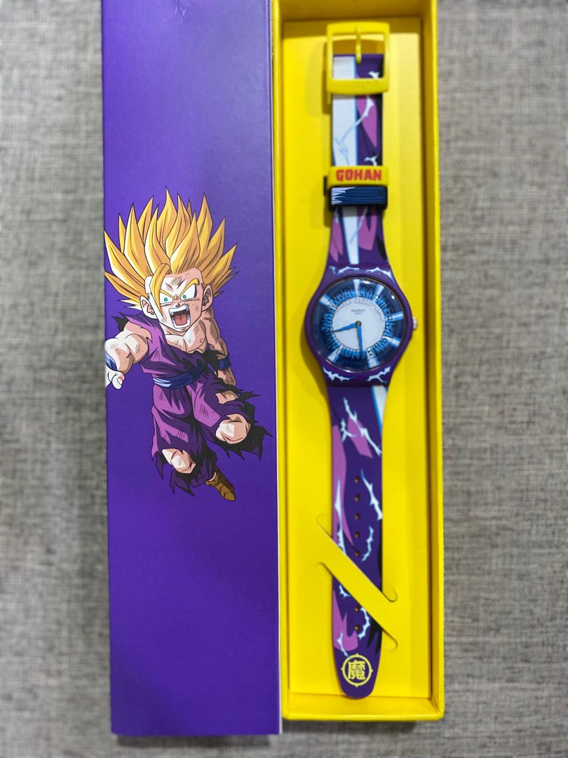 Swatch x dragon ball (Limited edition Gohan), Men's Fashion, Watches ...