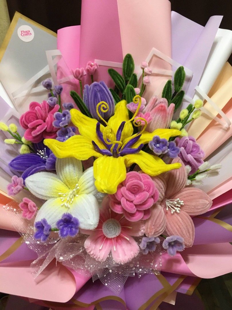 Half human size Tangled Inspired Bouquet, Hobbies & Toys, Stationary ...