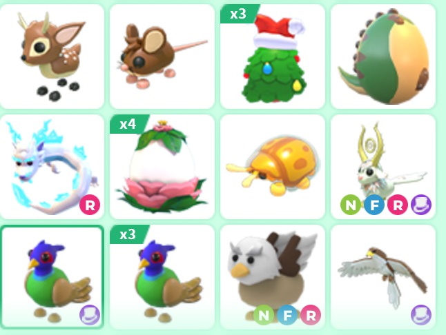 ADOPT ME Pets Inventory clearout [PART 1] mega neon fly ride legendary ...