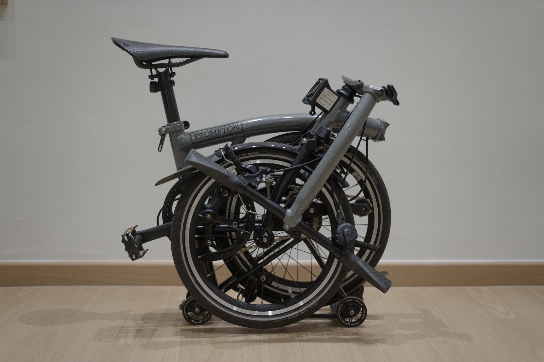 Brompton P Line 4-speed S Bar Storm Grey, Sports Equipment, Bicycles ...