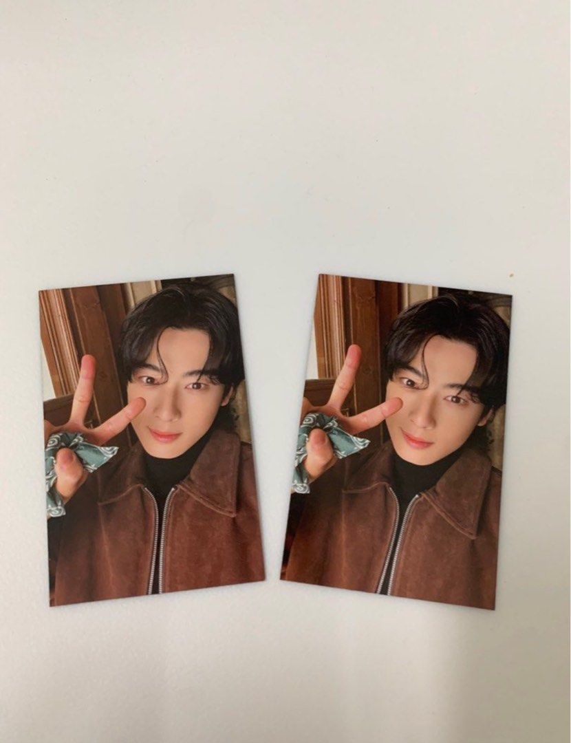 CHA EUN WOO SIGNATURE WITH PHOTO CARD - SPECIAL GIFT FROM MYSTERIES ...