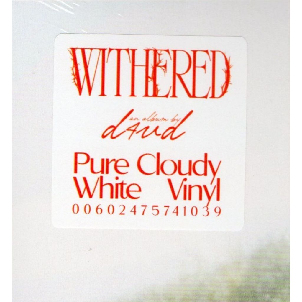 D4vd - Withered ( Pure Cloudy White Vinyl / LP ) 2025, Hobbies & Toys ...