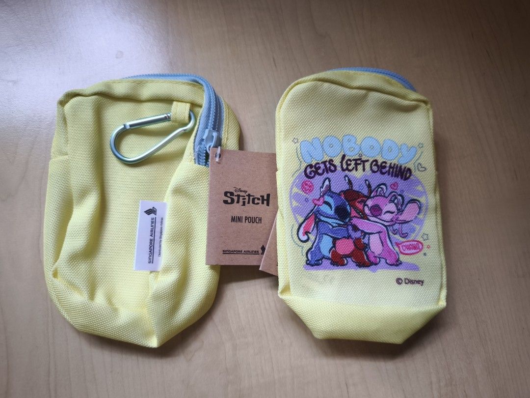 Disney Stitch Mini Pouch by Singapore Airline SIA, Women's Fashion ...