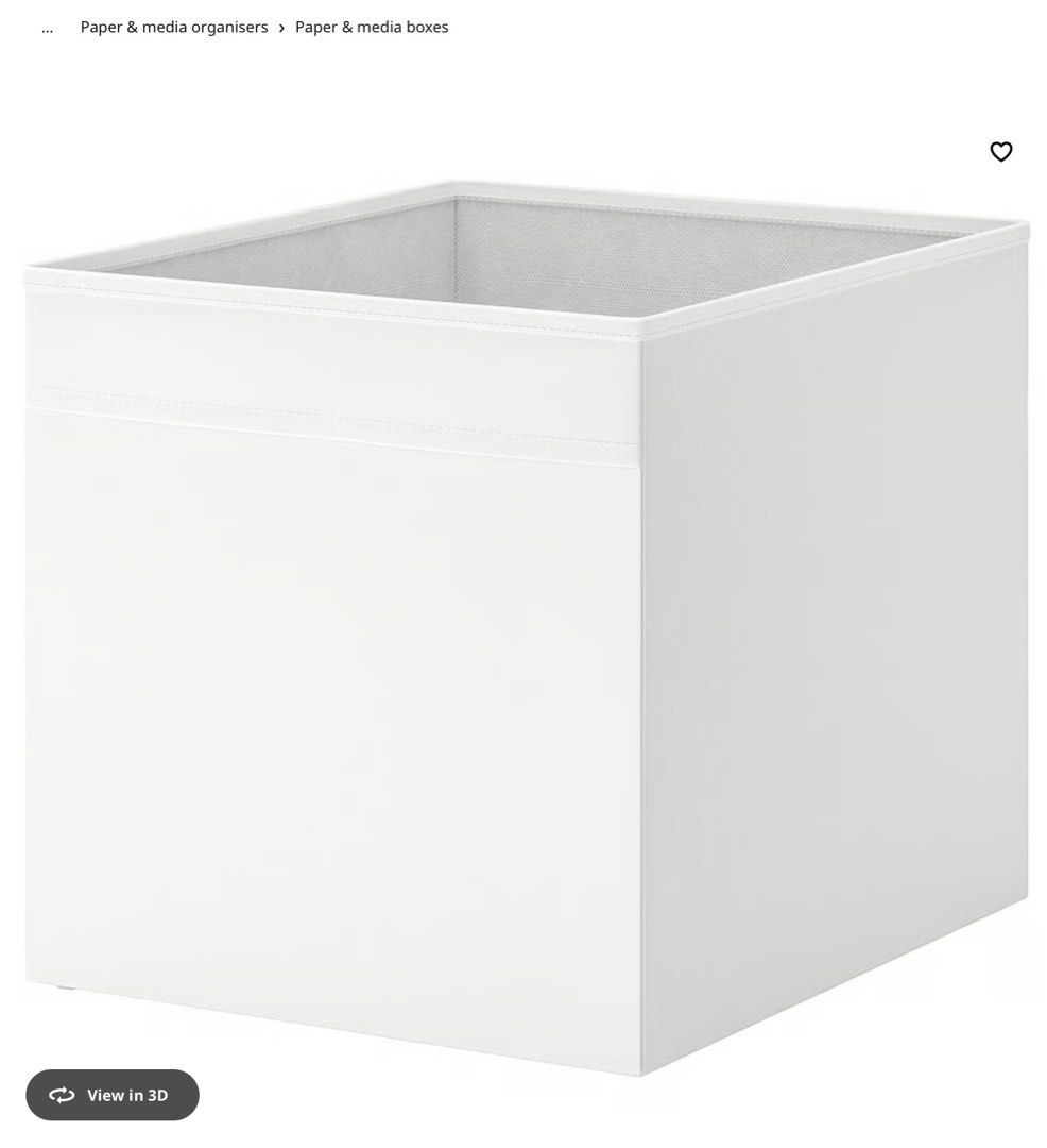 IKEA DRONA STORAGE BOX, Furniture & Home Living, Home Improvement ...
