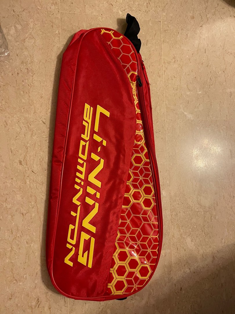 Li-Ning Badminton Racket Bag - Red, Sports Equipment, Sports & Games ...