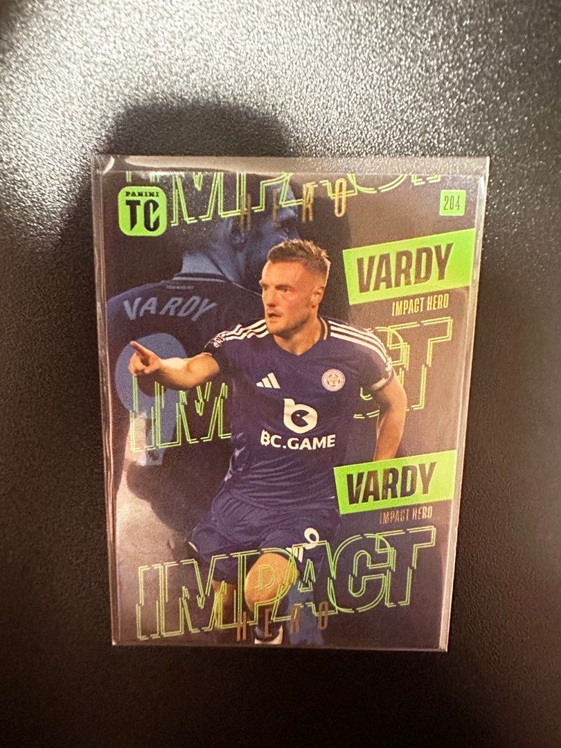 Panini Top Class Jamie Vardy Impact Hero Card, Hobbies & Toys, Toys ...