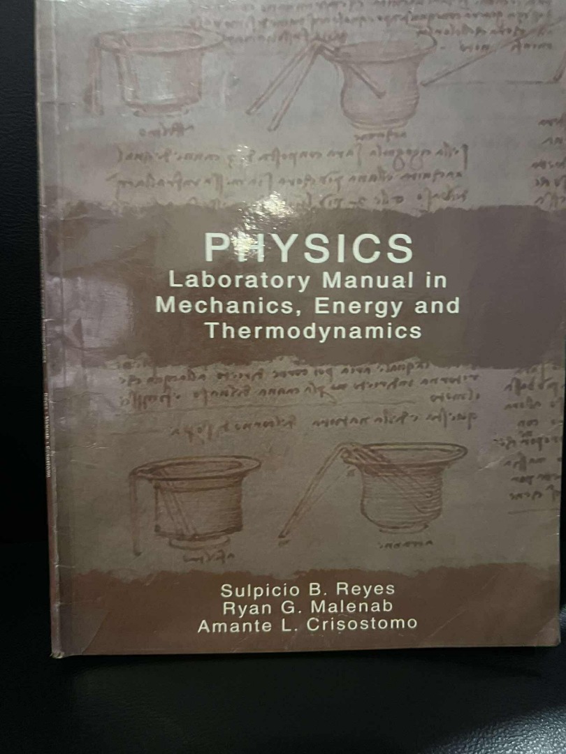 Physics Laboratory Manual in Mechanics, Energy, and Thermodynamics ...