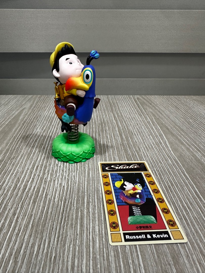 POPMART Disney Pixar Up Russell & Kevin Shake Figurine, Hobbies & Toys ...