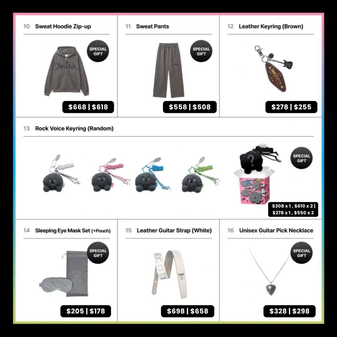 Pre-order 預訂｜韓國線下連線｜韓星 K-pop 〗[ 有滿額卡｜獨家滿額優惠！] QWER 2nd Anniversary「 Born 2 Rock 」POP-UP STORE ...