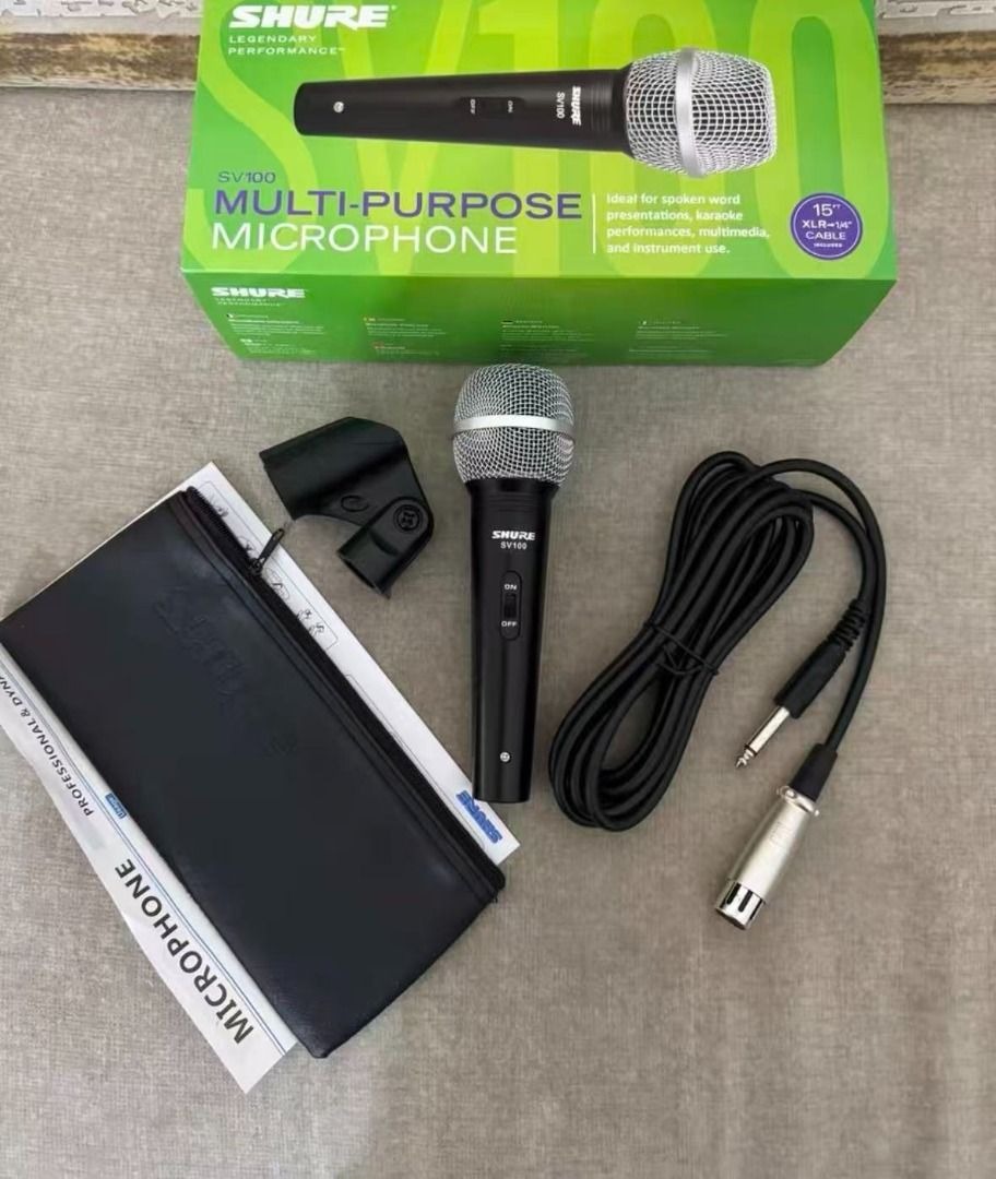Shure SV100 New Dynamic Microphone Vocal Microphone, Audio, Microphones ...
