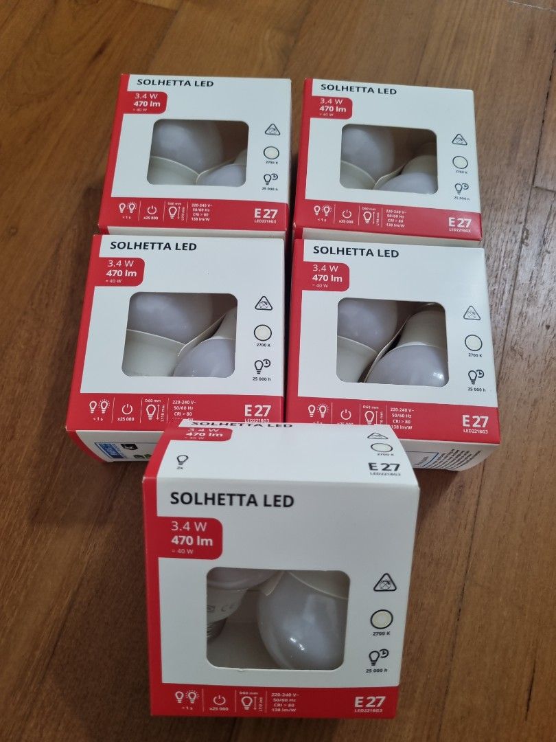 SOLHETTA LED E27 Bulbs - New, Furniture & Home Living, Lighting & Fans ...