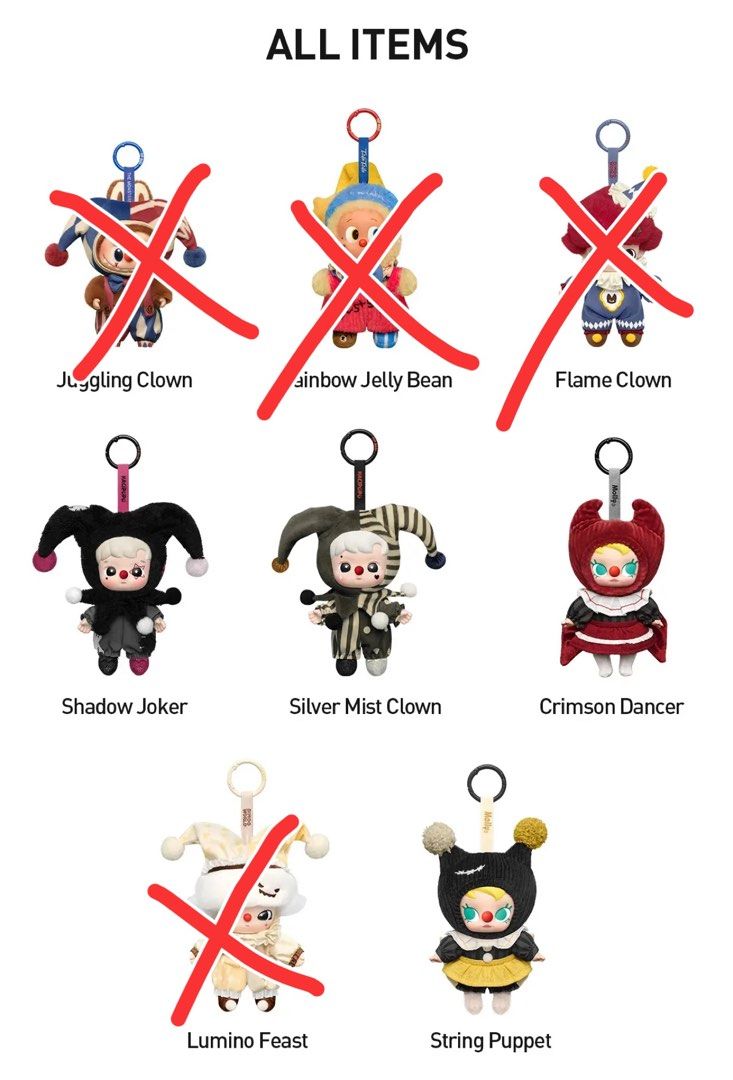 (INSTOCK) WHY SO SERIOUS Vinyl Plush Pendant Hacipupu and Molly ...