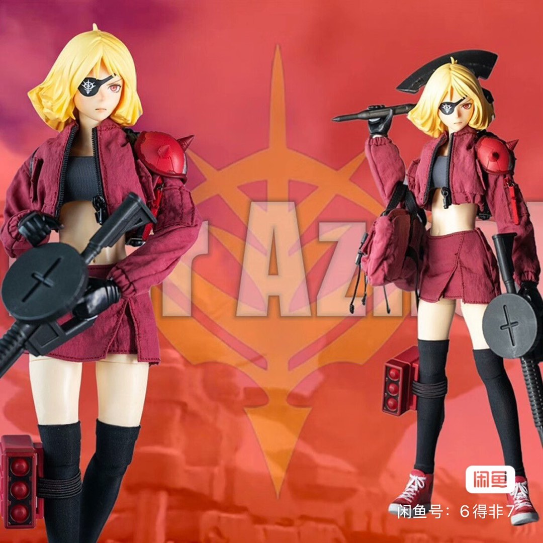 YiYa Studio 1/6 Scale Char Aznable Zaku Girl Figure, Hobbies & Toys ...