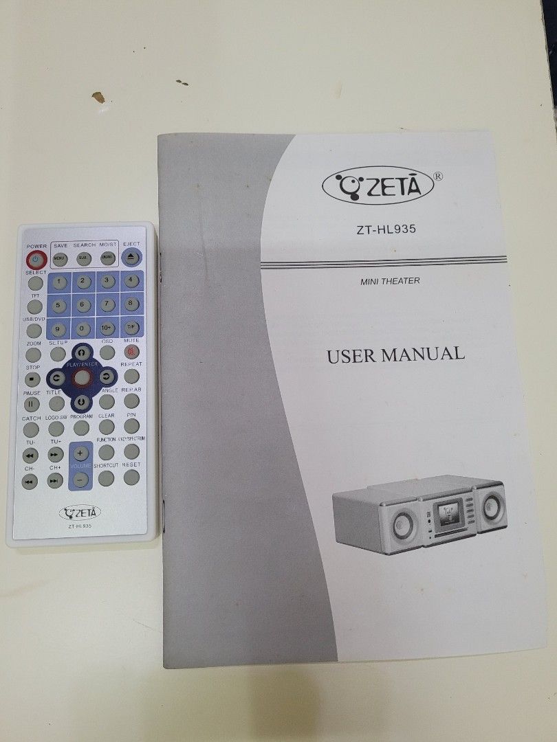 ZETA DVD Player ZETA DVD幾 Model: ZT-HL935 型號:ZT-HL935, 家庭電器, 電視 & 其他娛樂 ...