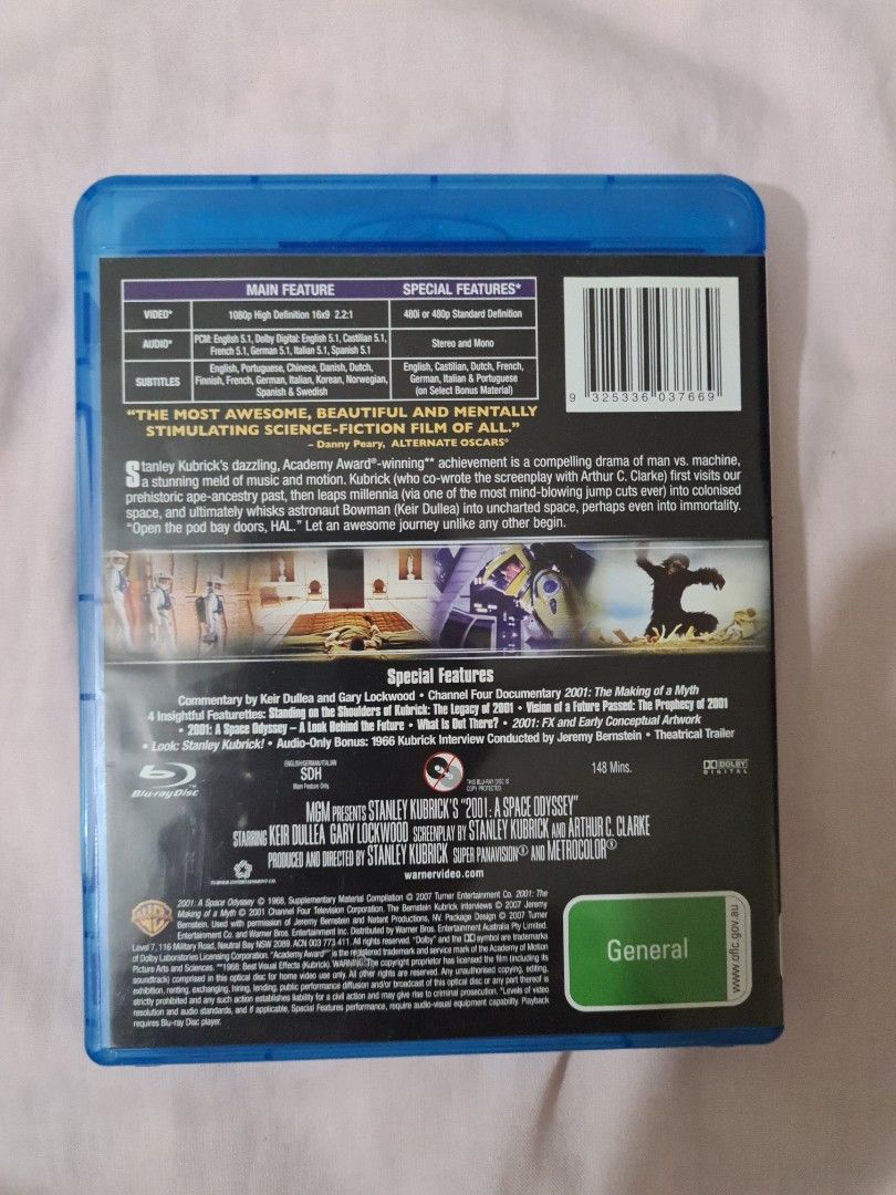 2001: A Space Odyssey (1968) Bluray, Hobbies & Toys, Music & Media, CDs & DVDs on Carousell