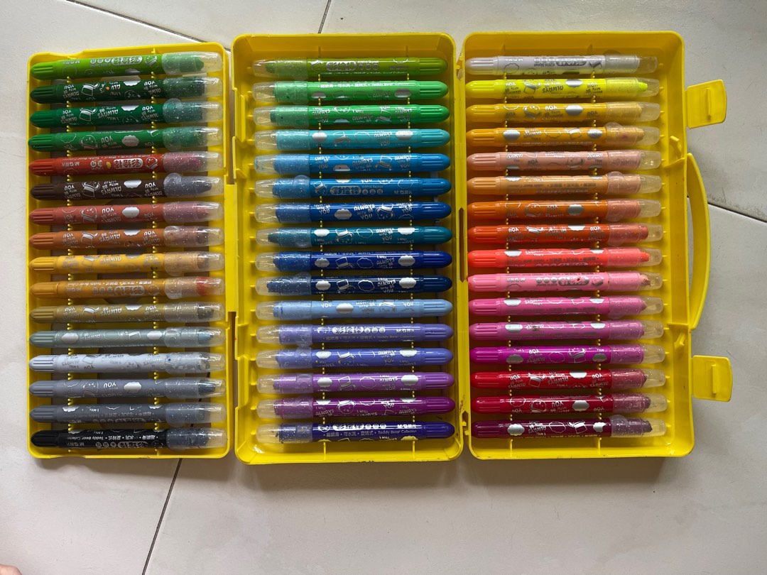 2 M.G 48-Color Crayons Set, Hobbies & Toys, Stationery & Craft ...