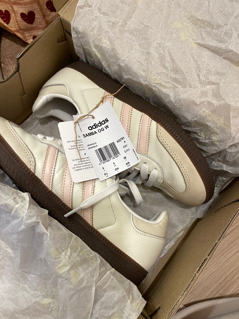 ADIDAS SAMBA WONDER QUARTZ (SOFT PINK) UK5, Women's Fashion, Footwear ...