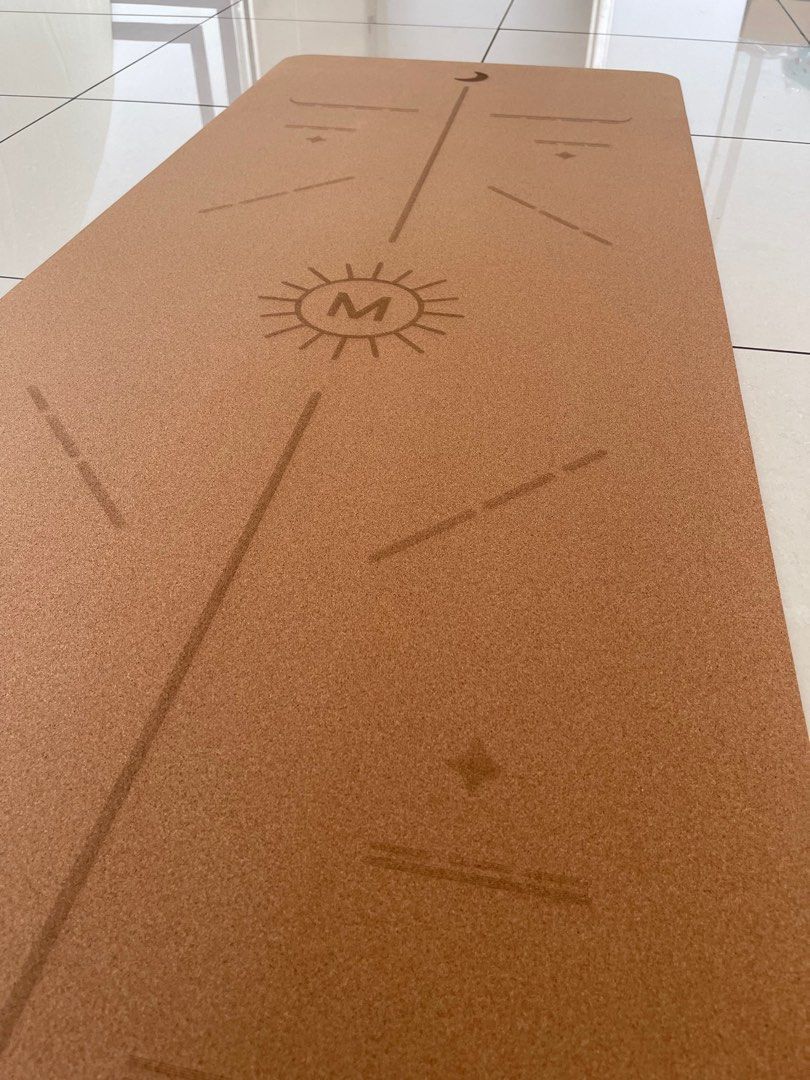BNBI Cork Yoga Mat |5mm|Eco Friendly|Alignment | Strong Grip| Anti slip ...