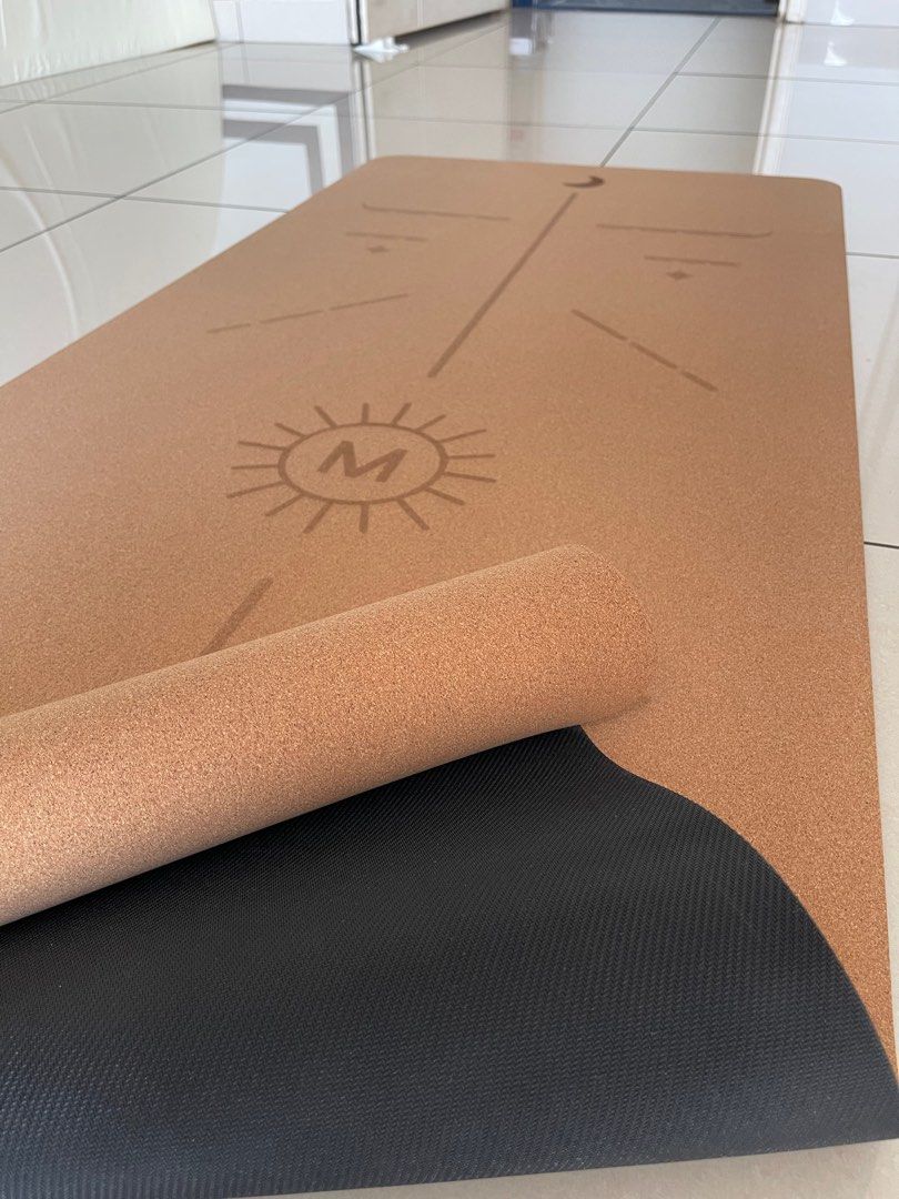 BNBI Cork Yoga Mat |5mm|Eco Friendly|Alignment | Strong Grip| Anti slip ...