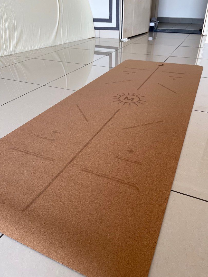 BNBI Cork Yoga Mat |5mm|Eco Friendly|Alignment | Strong Grip| Anti slip ...