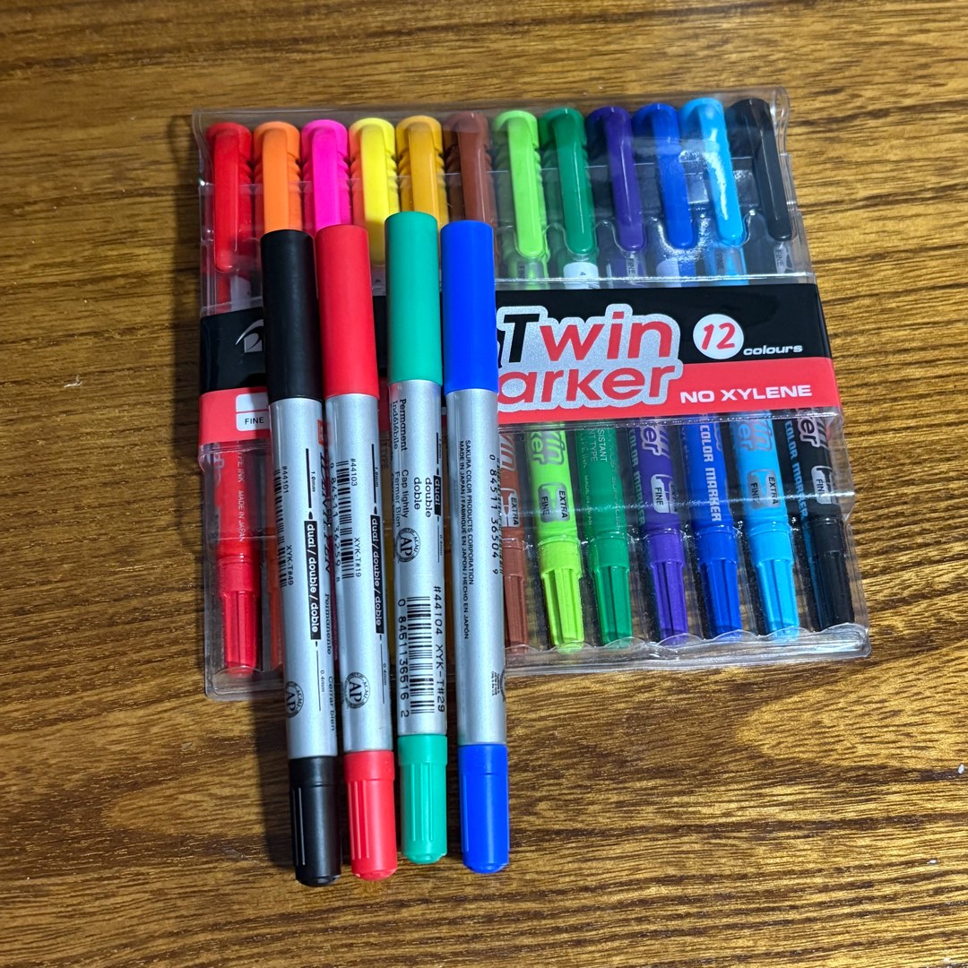 colorful permanent markers 16 markers colours, Hobbies & Toys ...