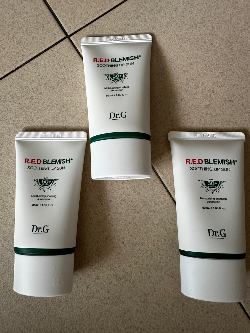 DrG R.E.D Blemish Soothing Up Sun Cream SPF50+, Beauty & Personal Care ...