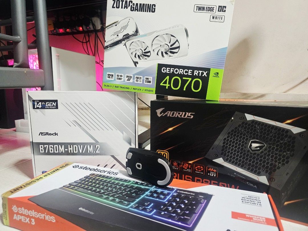 Gaming PC - RTX 4070 Intel i5-14600KF PRIMS+ 165HZ CURVE MONITOR ...