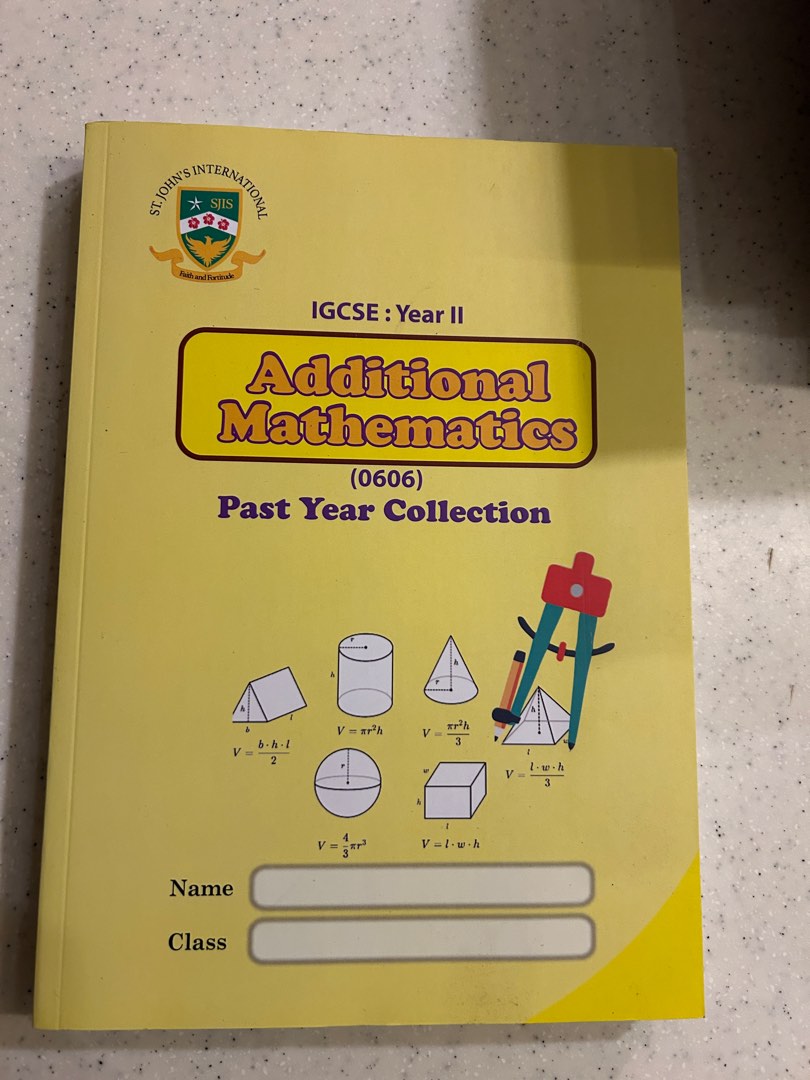 IGCSE Additional Mathematics Past Year Collection, Hobbies & Toys ...
