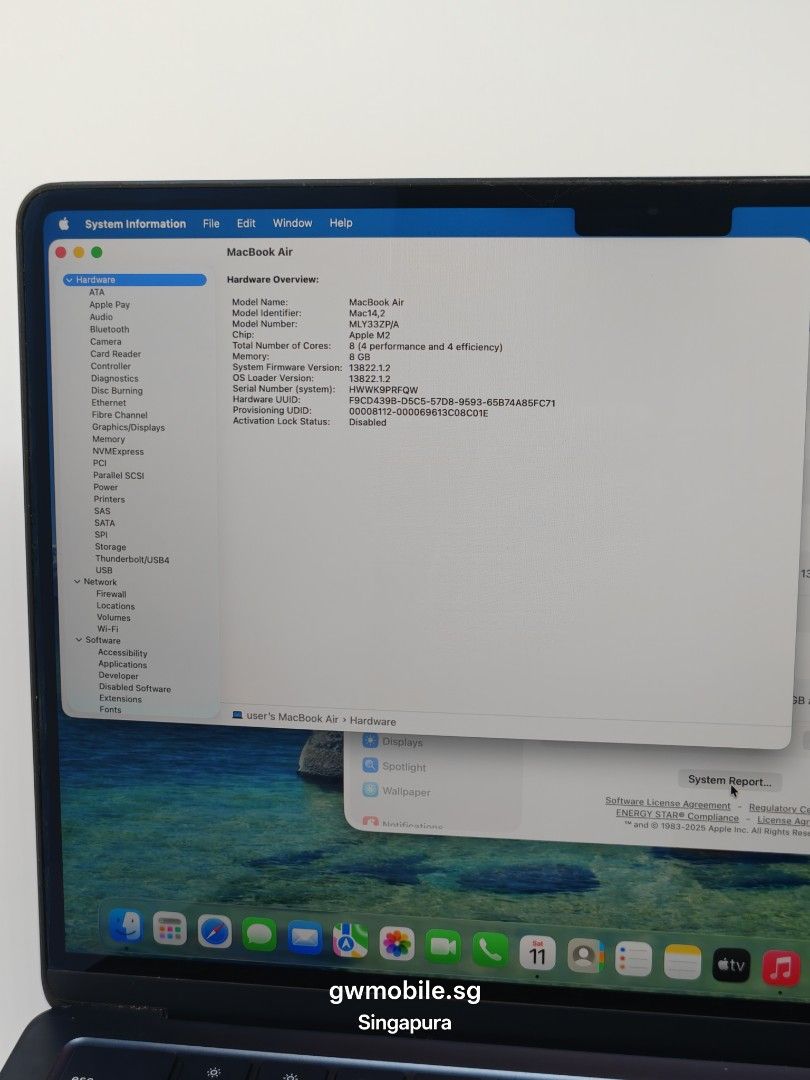 MacBook Air M2 8/256GB 13 inch 9918, Computers & Tech, Laptops ...