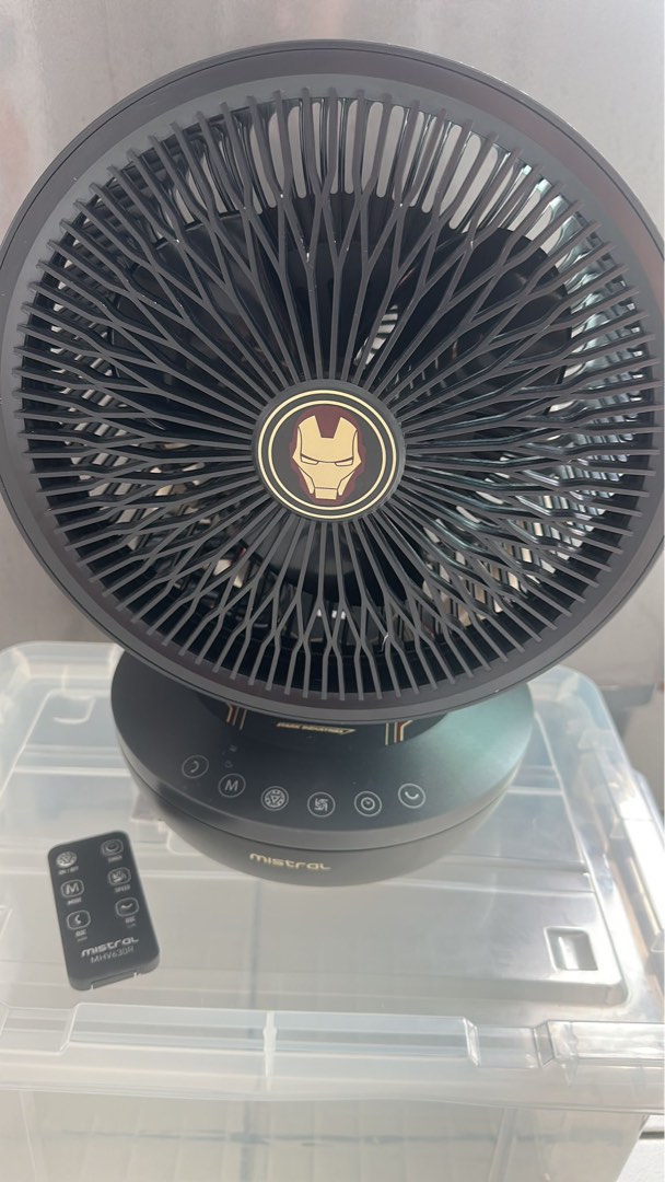 Mistral Marvel Iron Man Desk Fan MHV630R, Furniture & Home Living ...