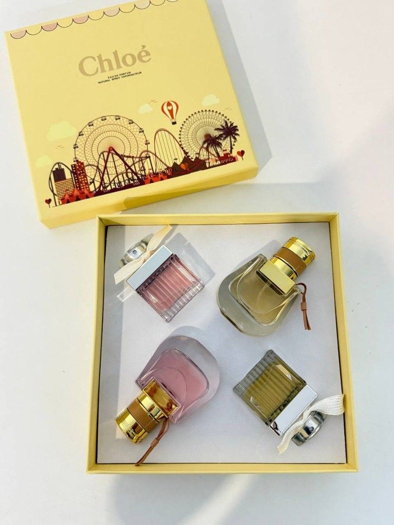 Perfume chloe set miniature 4 in 1 set chloe edp chloe nomade, Beauty ...