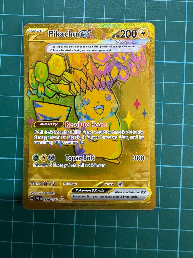 Pikachu ex Hyper Rare 179/131 Prismatic Evolutions Pokemon Card ...