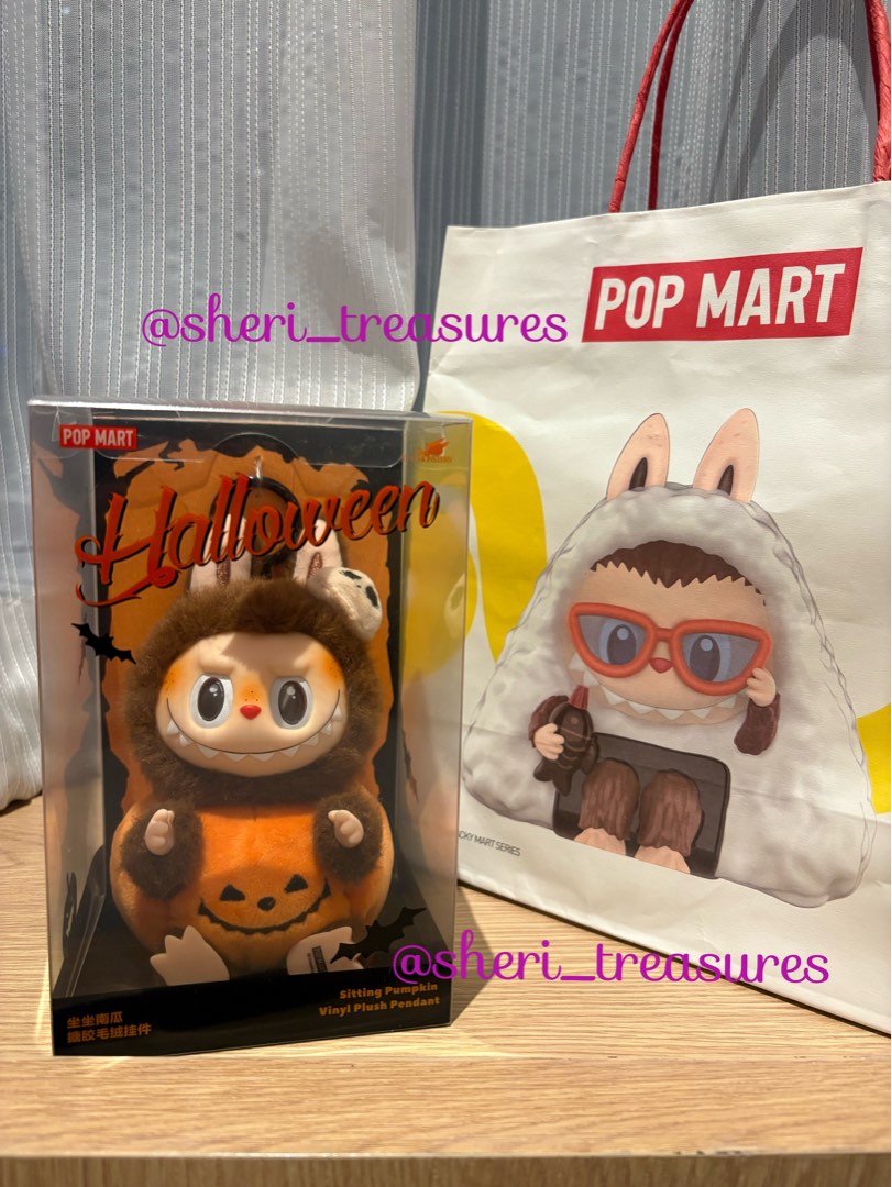 POP MART Halloween Pumpkin Labubu Plush, Hobbies & Toys, Toys & Games ...