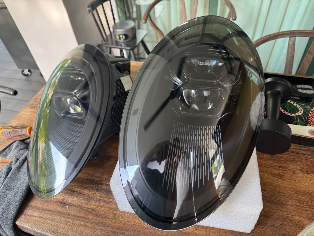 Porsche 911 991 Wing Laser Headlights (992 Style Upgrade), Car ...