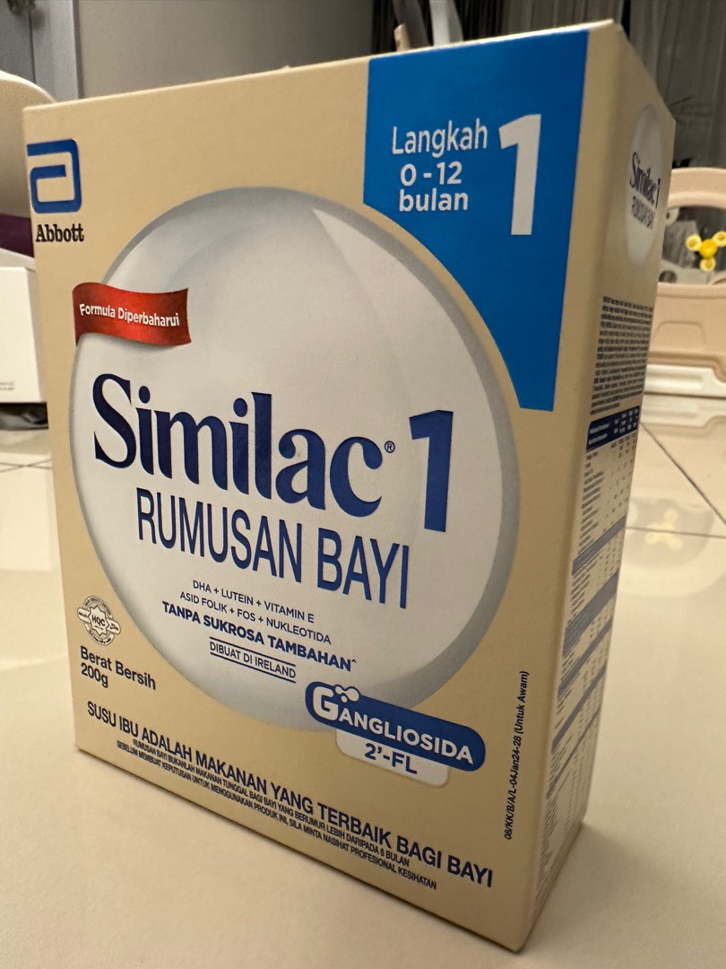 Similac 1 Rumusan Bayi Formula milk, Babies & Kids, Nursing & Feeding ...