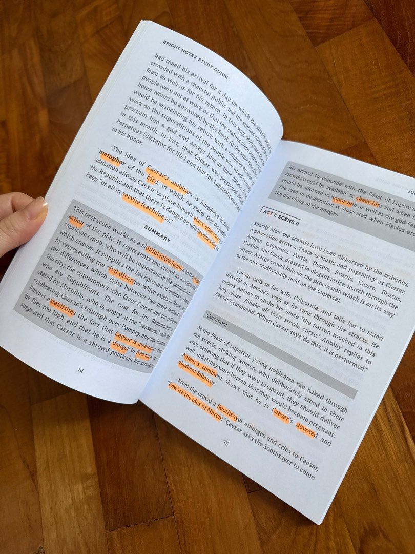 Study Guide to Julius Caesar by William Shakespeare, Hobbies & Toys ...