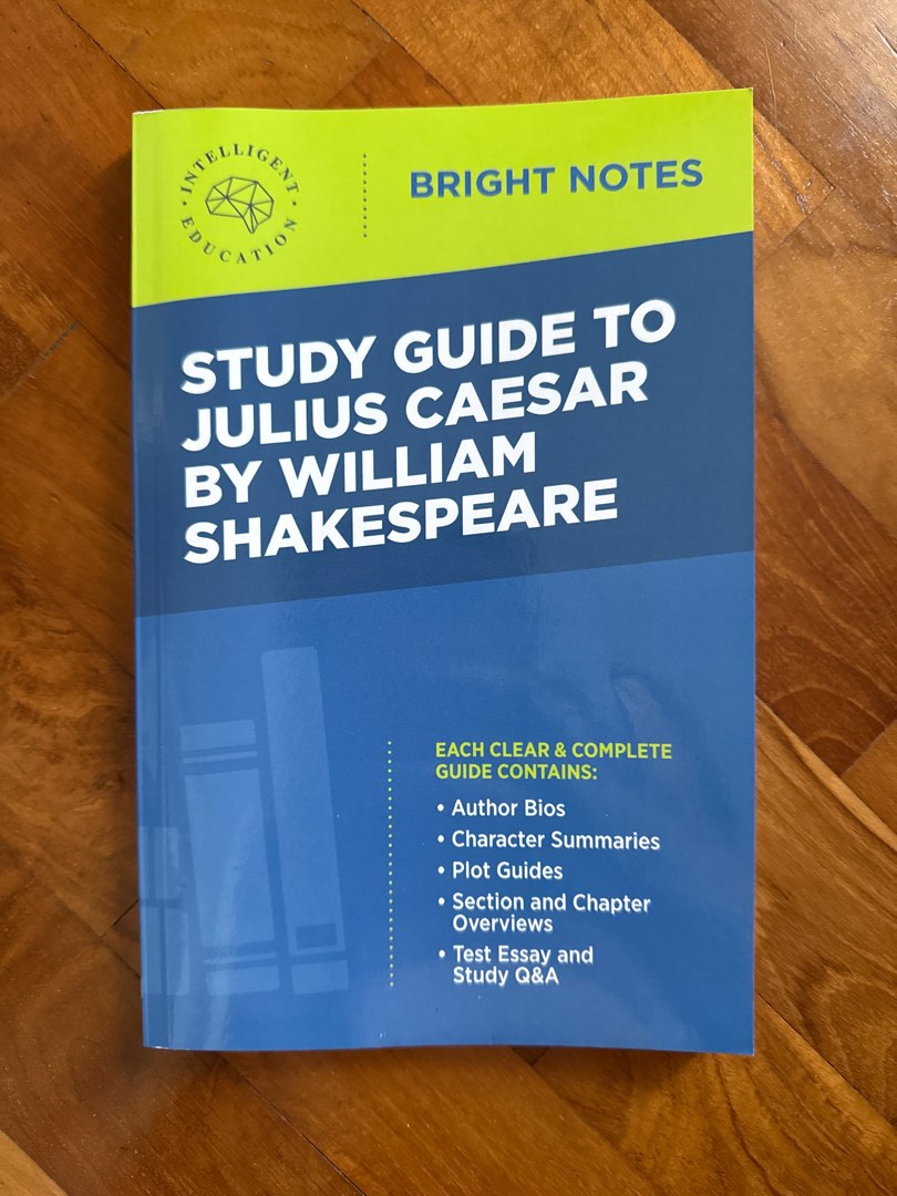 Study Guide to Julius Caesar by William Shakespeare, Hobbies & Toys ...