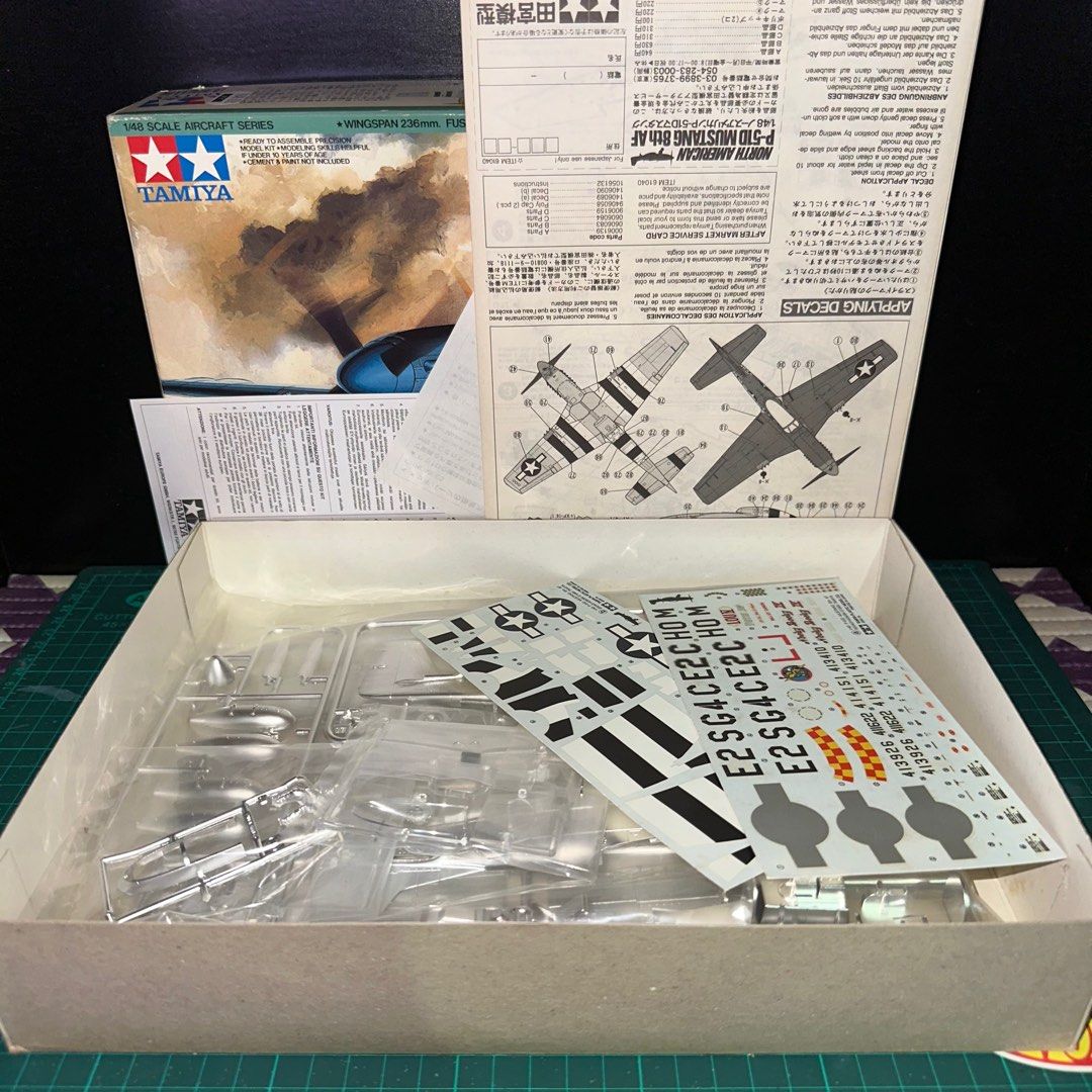 Tamiya 61040 P-51D Mustang USAAF 8th Air Force 1/48 Scale Plastic Model ...