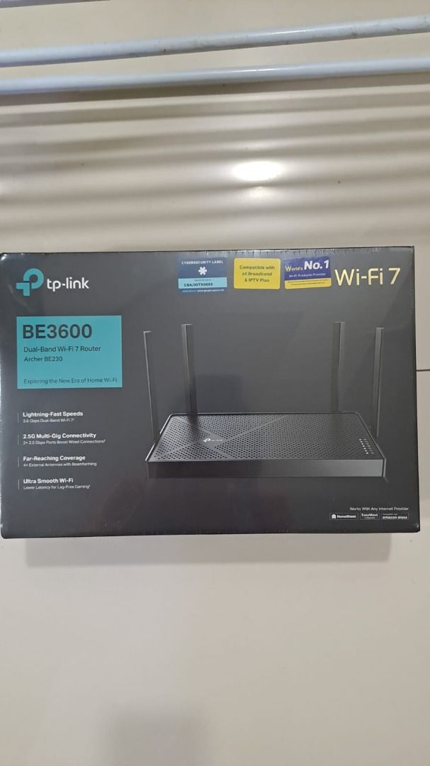 TP-Link BE3600 Dual-Band Wi-Fi 7 Router, Computers & Tech, Parts ...