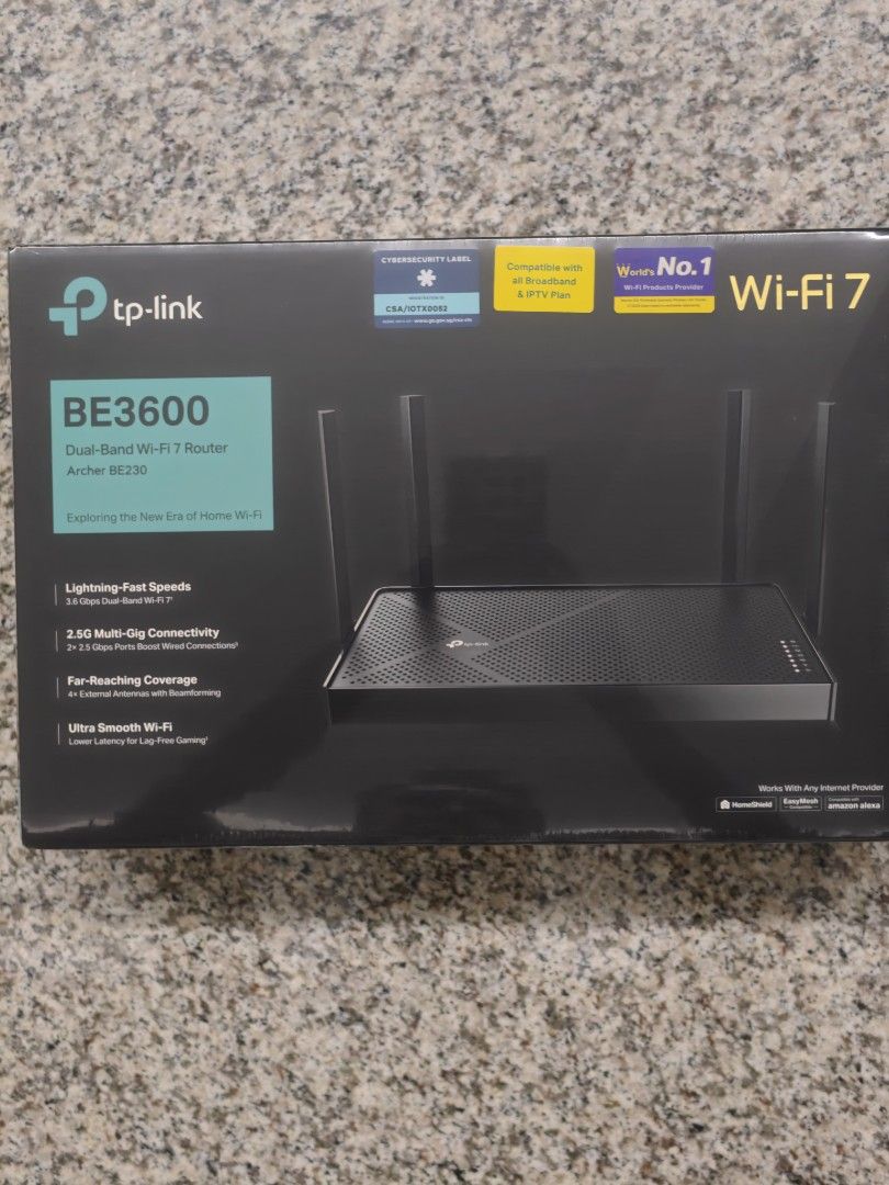TP-Link BE3600 Dual-Band Wi-Fi 7 Router, Computers & Tech, Parts ...