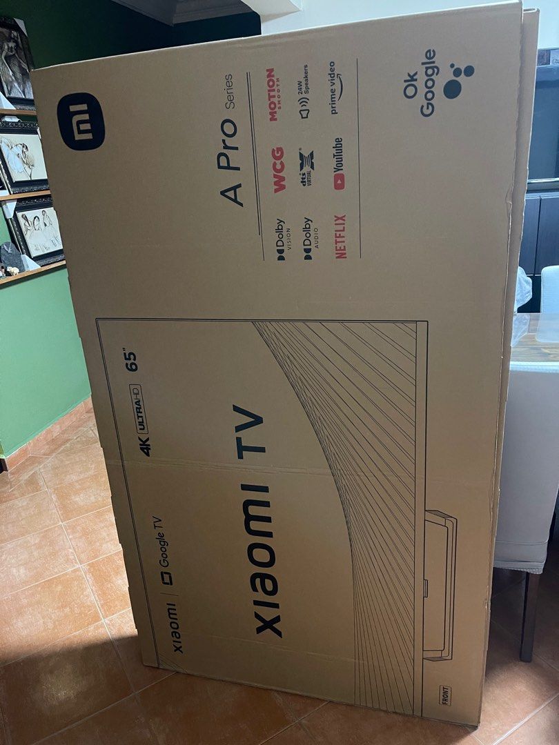 TV Cardboard box 65" w styrofoam, TV & Home Appliances, TV ...