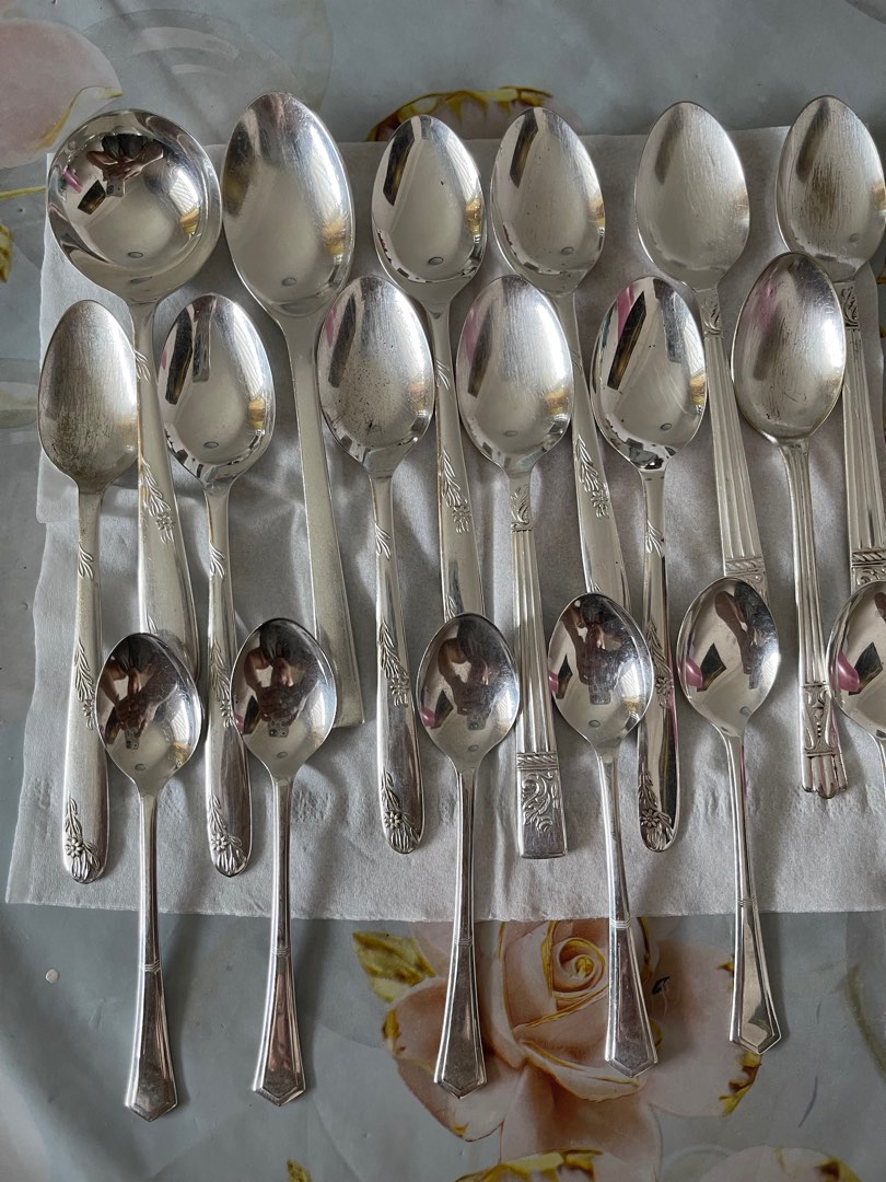 Vintage Angora EPNS Spoons - Made in England, Furniture & Home Living ...