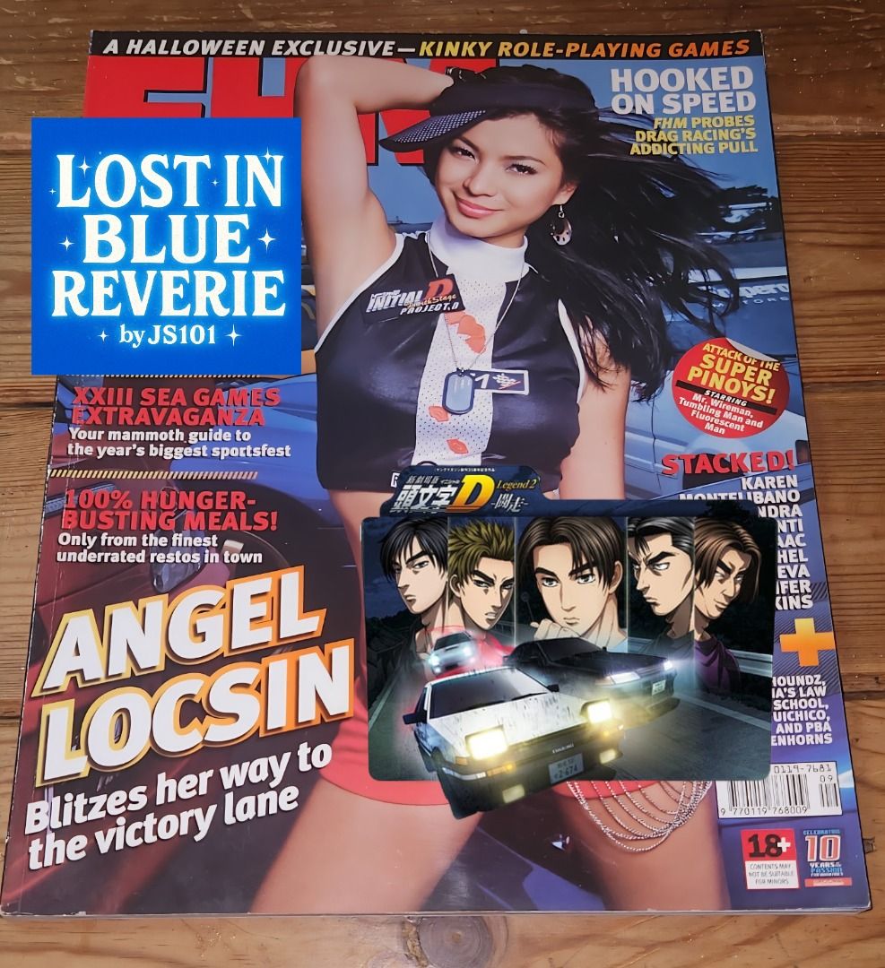 VINTAGE INITIAL D-THEMED MAGAZINE FEAT ANGEL LOCSIN | OCT 2005 ISSUE ...