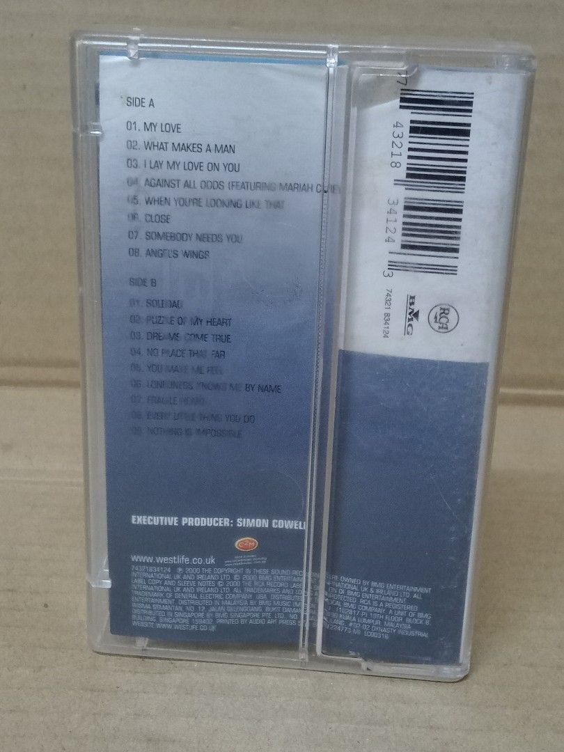Westlife - Coast to Coast Original Kaset, Hobbies & Toys, Music & Media, CDs & DVDs on Carousell