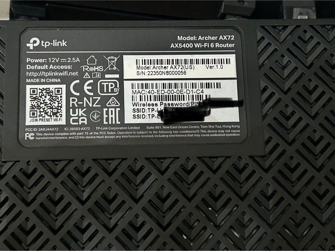 Wifi 6 Router Archer AX72 Full Setup, Computers & Tech, Parts ...