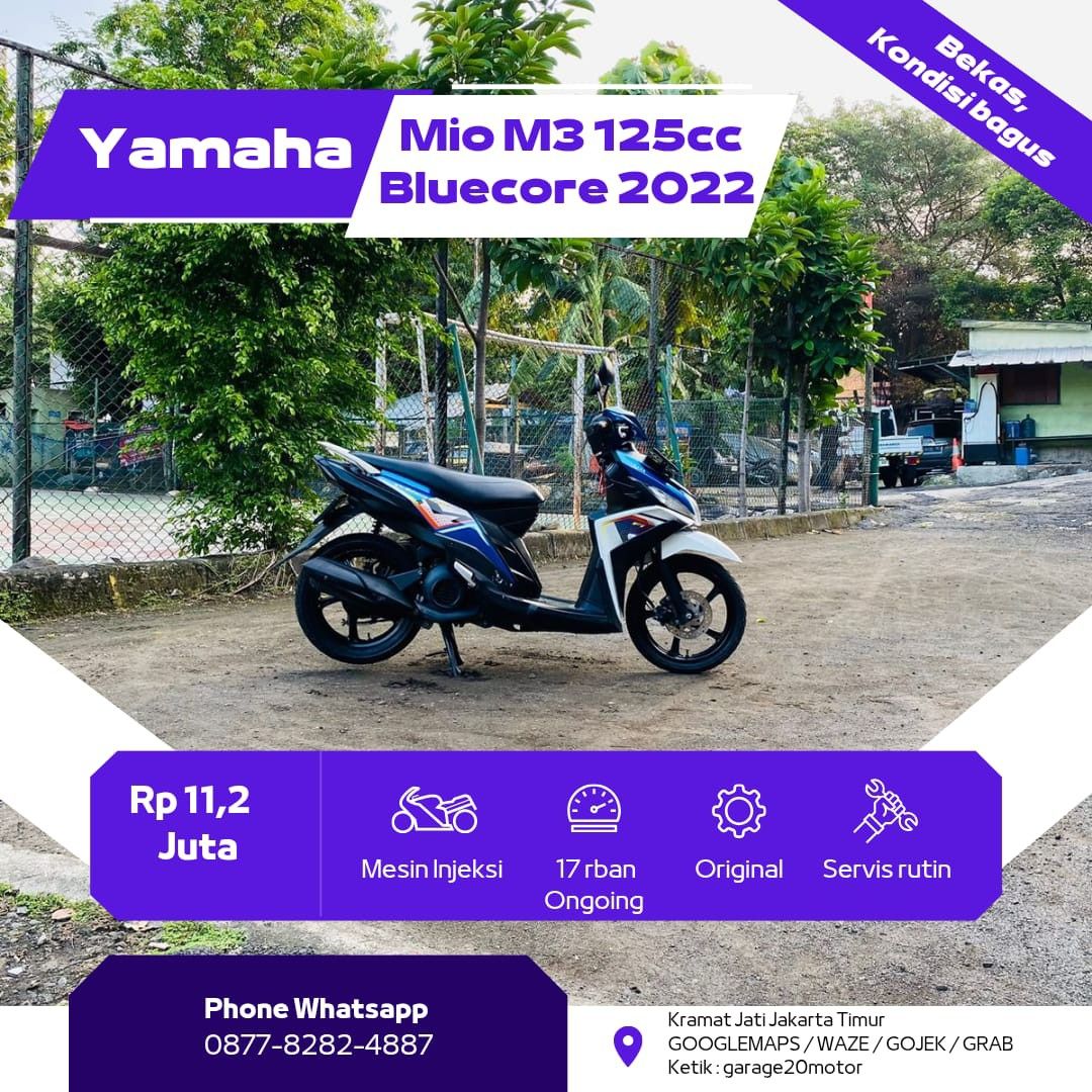 Yamaha Mio M3 125cc Bluecore Fi Tahun 2022, Motor di Carousell