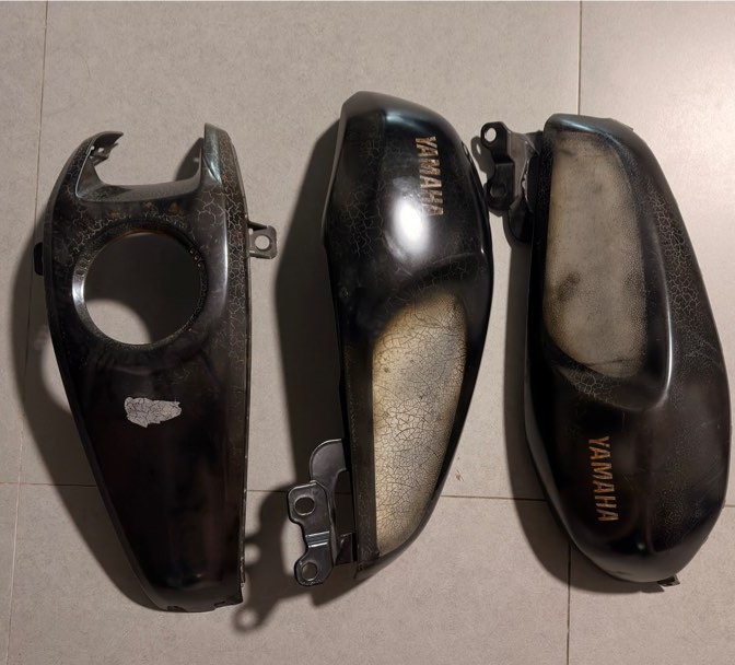 Yamaha XSR155 tank coverset, Motorcycles, Motorcycle Accessories on ...