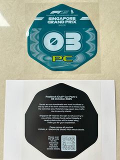 F1 Tag Heuer Official Timekeeper of Formula One . Static Cling Decals ...