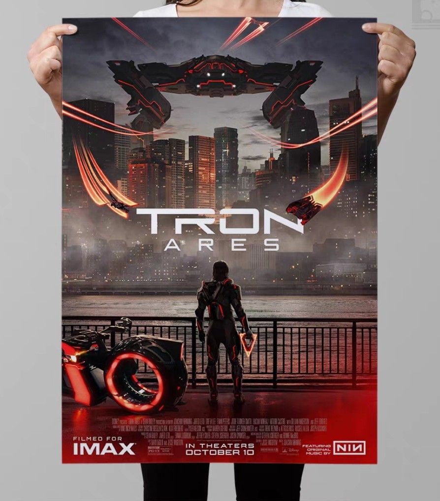 2025 Tron Ares Imax Large Poster, Hobbies & Toys, Music & Media, CDs ...