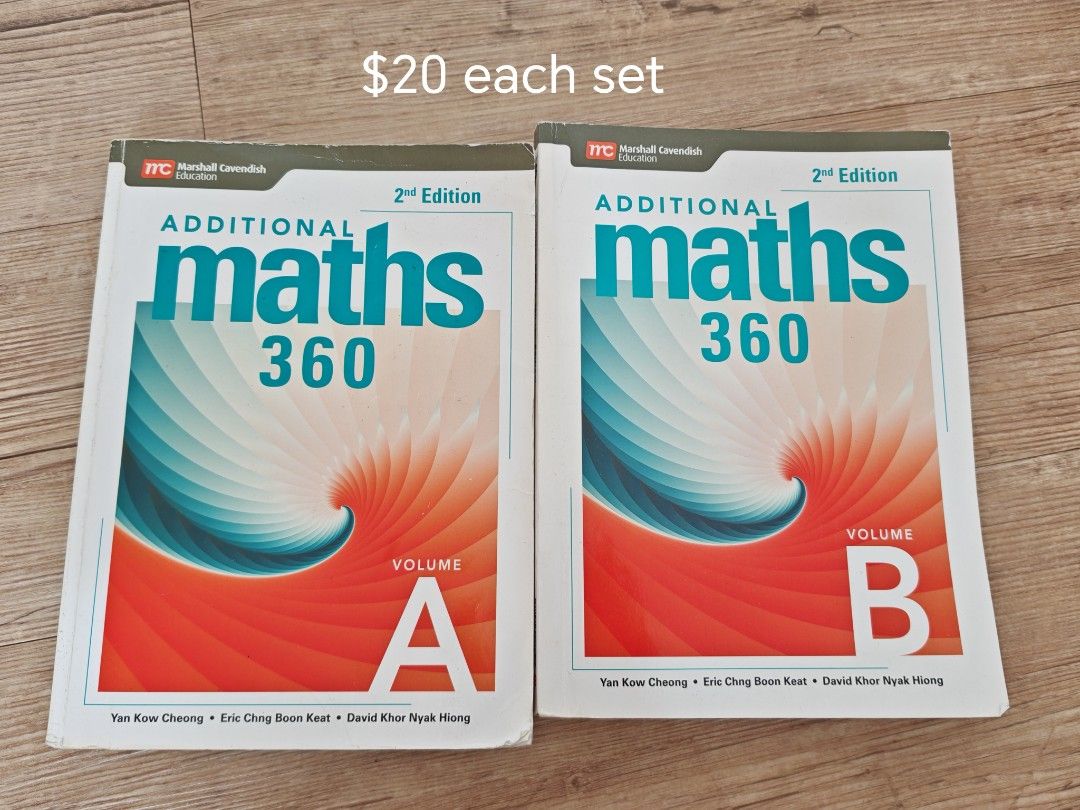 Additional Maths 360 Textbook (Volume A & B), Hobbies & Toys, Books ...